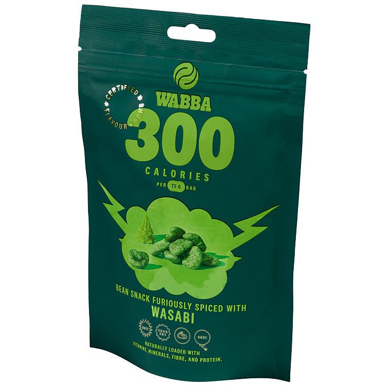 Wabba Wasabi Snacks 75g - Kaffelageret.no